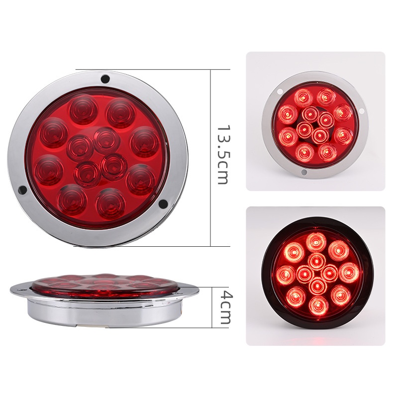 LED Round Truck Trailer Tail Lights truck brake light trailer Indicator ...