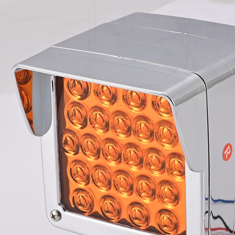 Square Double Face LED Fender Pedestal Lights stop Turn Signal light ...