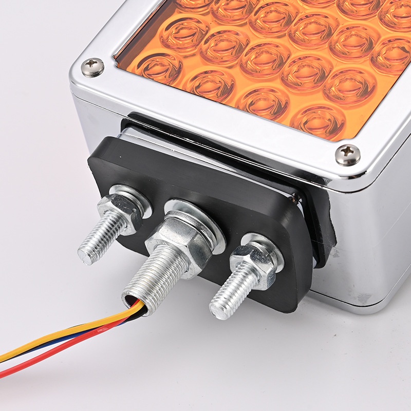 Square Double Face LED Fender Pedestal Lights stop Turn Signal light ...