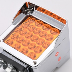 Square Double Face LED Fender Pedestal Lights stop Turn Signal light ...