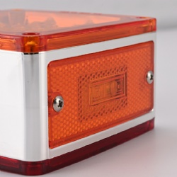 Square Double Face LED Fender Pedestal Lights truck double side stop ...